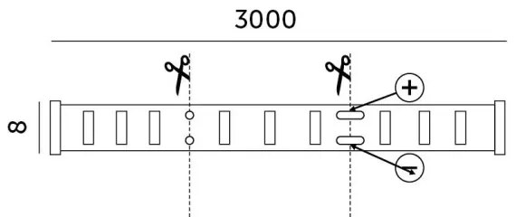 LED Stmívatelný pásek LUMOS LED/25W/230V 3m 3000K