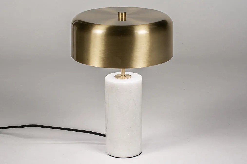 Stolní lampa Morph White Marmor Gold