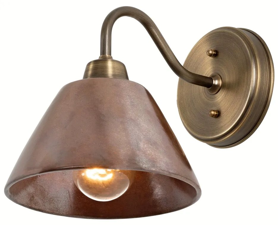 Keramické světlo na stěnu MILO Copper/měděná barva/stará mosaz