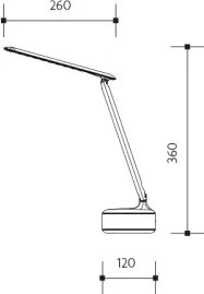 Stolní lampička LED Panlux ROBIN MUSIC bílá s bluetooth reproduktorem PN15300018