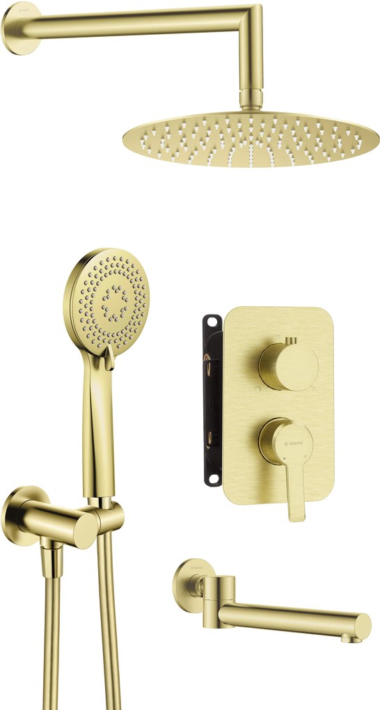 Deante Concealed shower set, with bath spout