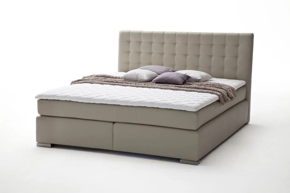 Kontinentální postel boxspring 180x200 cm eko kůže