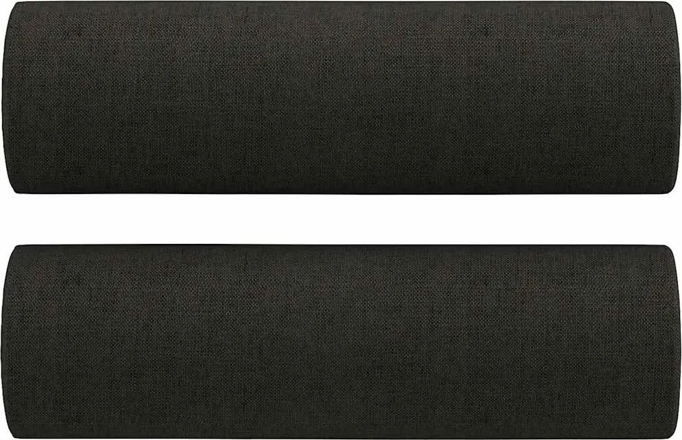 3dílná sedací souprava s polštáři černá textil 3201830