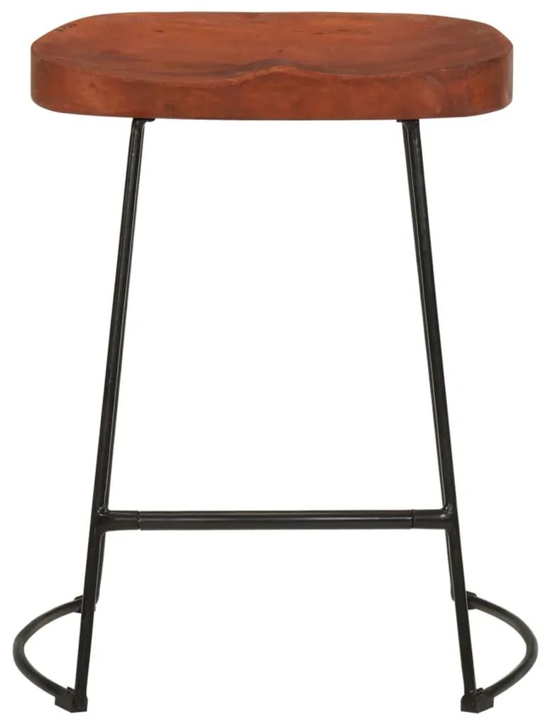 Barové stoličky Gavin 2 ks 45 x 38 x 53 cm masivní mangovník - Default Title