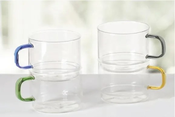 Skleněné hrnky v sadě 4 ks 350 ml Bridge – Brandani