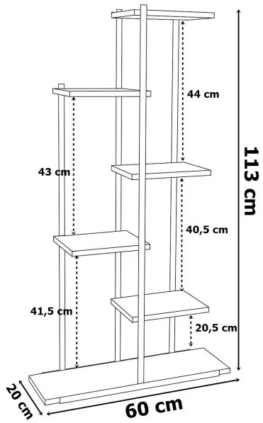 Stojan na květiny IKER 6 úrovní