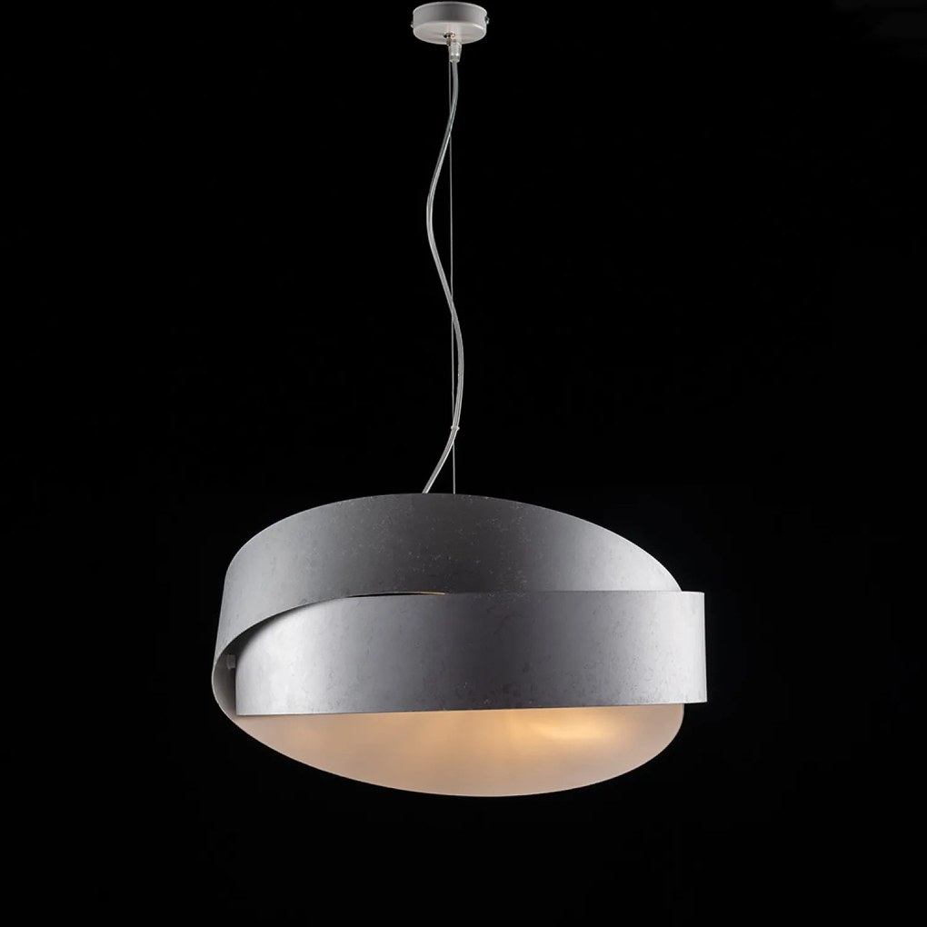 Light for home - Závěsné svítidlo na lanku BL207-2-AR Astro, 2 X 60 Watt Max, bílá, stříbrná, 2 X 60 W, E27, Bílá, stříbrná