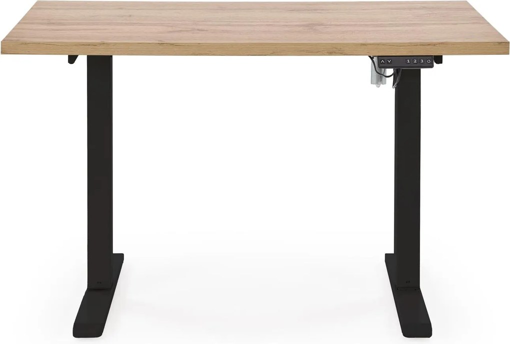Výškově nastavitelný stůl B54 120 cm dub artisan/černý
