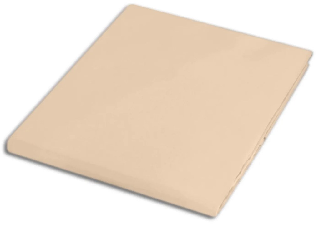 SATÉNOVÉ PROSTĚRADLO BEZ GUMY 200X220 CM SVĚTLEBÉŽOVÁ