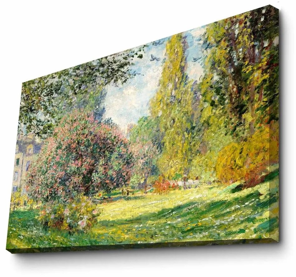 Nástěnná reprodukce na plátně Claude Monet, 100 x 70 cm | BIANO