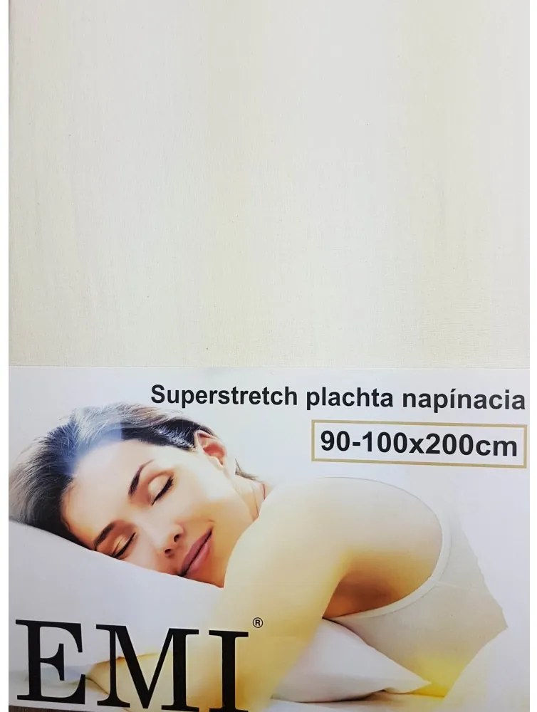 Prostěradlo přírodní Superstretch EMI, Plachta 90x200