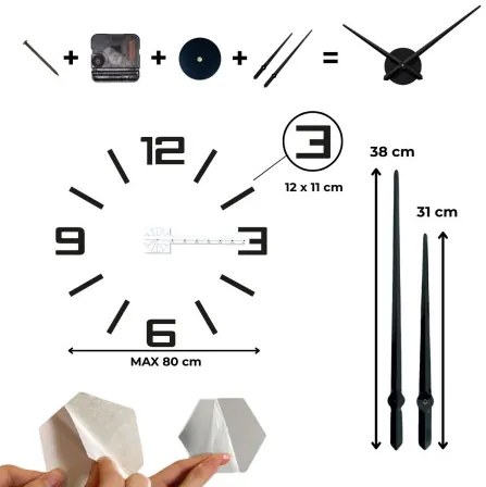 Nástěnné hodiny do obývacího pokoje jako obraz I SENTOP X0037