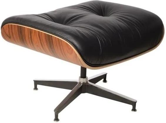Podnožka Lounge Chair Ottoman, černá, palisandr
