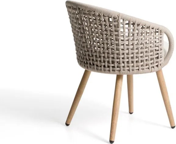 Taupe polstrovaná zahradní židle Lidario – Kave Home