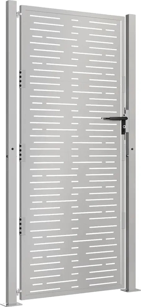 Zahradní branka 100 x 175 cm z cortenové oceli, čtvercový design 153200