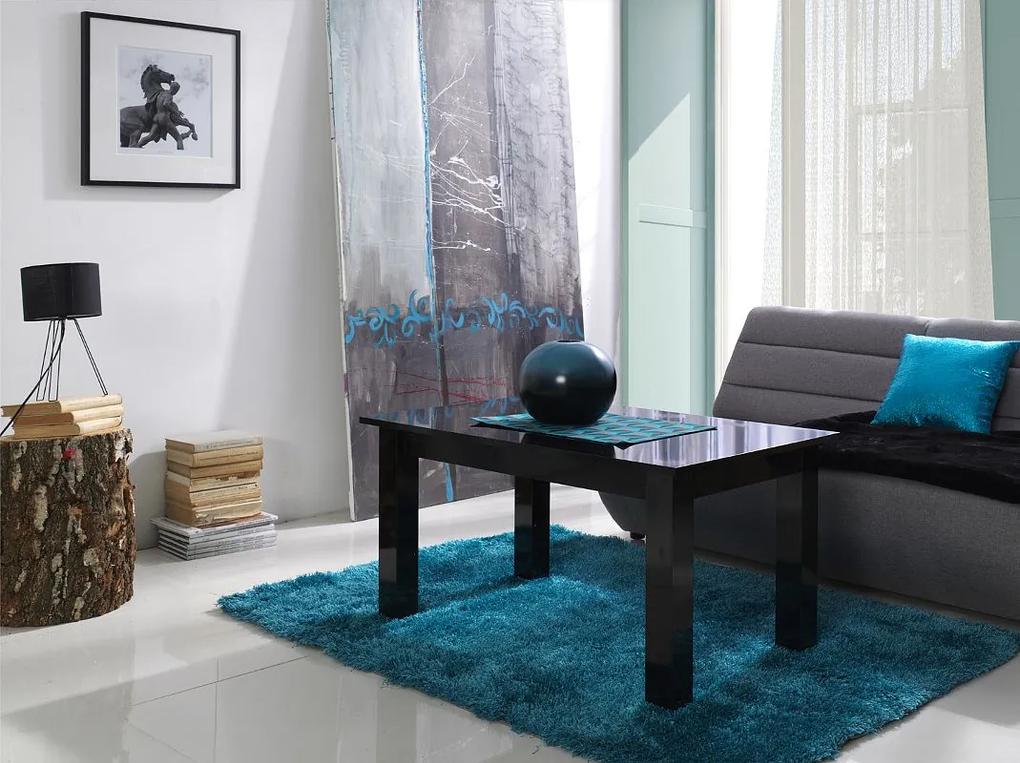 Konferenční stolek Sander, LTD, černý lesk, 102x52x62 cm