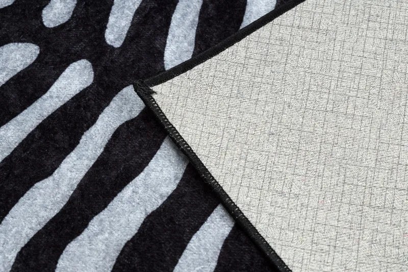Dywany Łuszczów, Kusový koberec Miro 51331.803 Zebra black / white, 80x150, černobílá, chodba / předsíň
