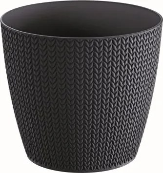 PRO Květináč WHEATY antracit 15,7cm