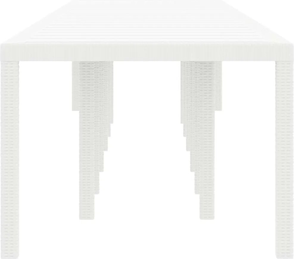 Zahradní stůl Bílá 400 x 100 x 73 cm polyratan 3378530
