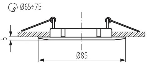 Podhledové svítidlo Kanlux LUTO CTX-DS02B-C/M 02583