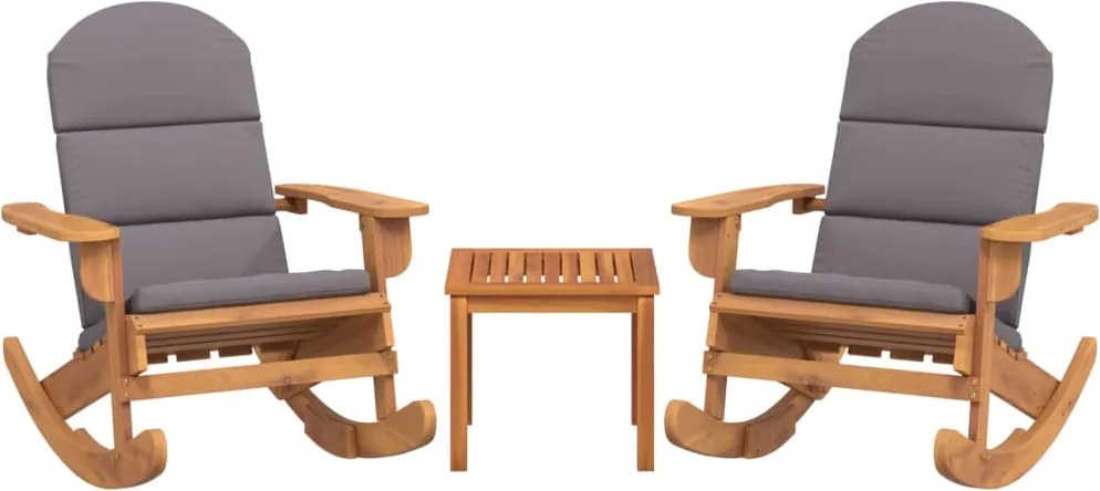 3dílná sada zahradního nábytku Adirondack masivní akácie 3152129