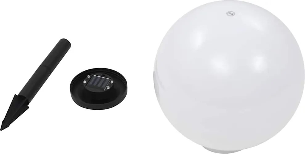 Zahradní solární lampy 4 ks LED kulovité 30 cm RGB 277127