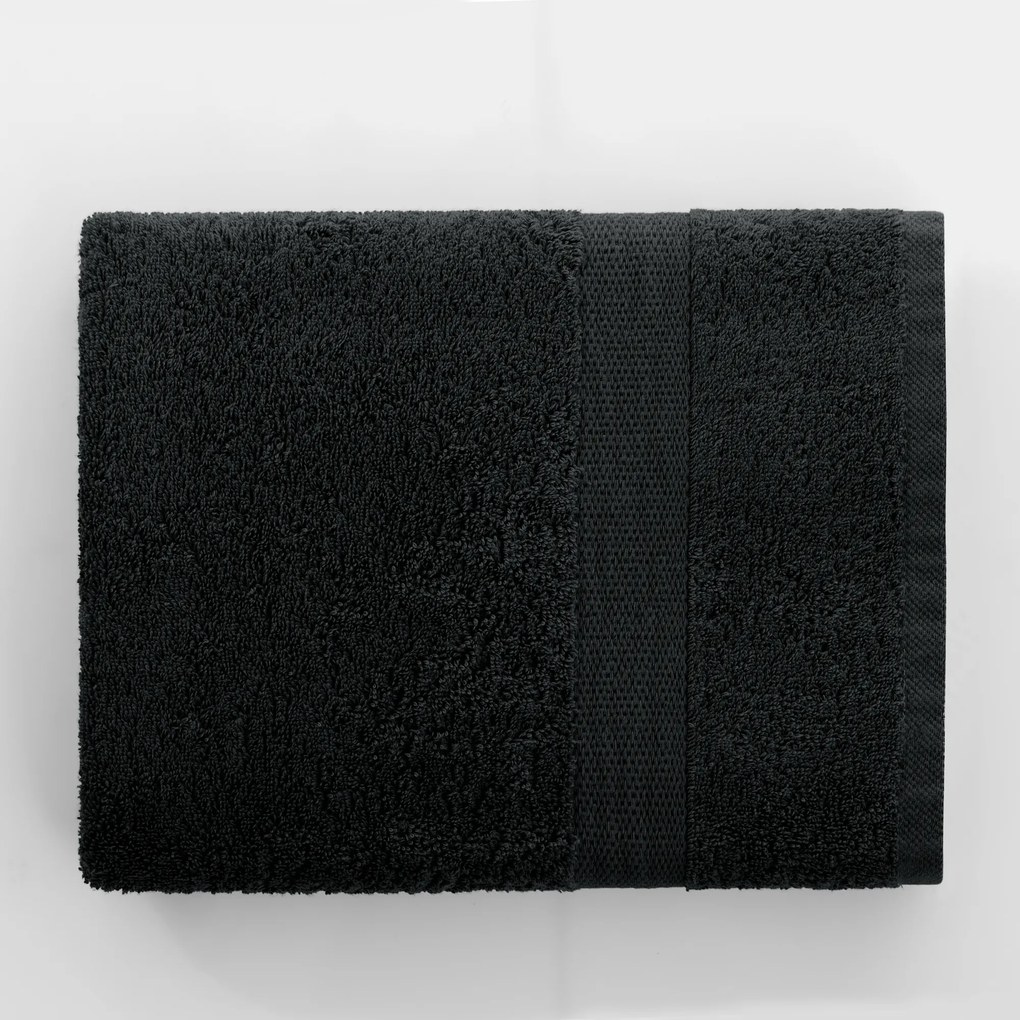 Bavlněný ručník DecoKing Maria černý