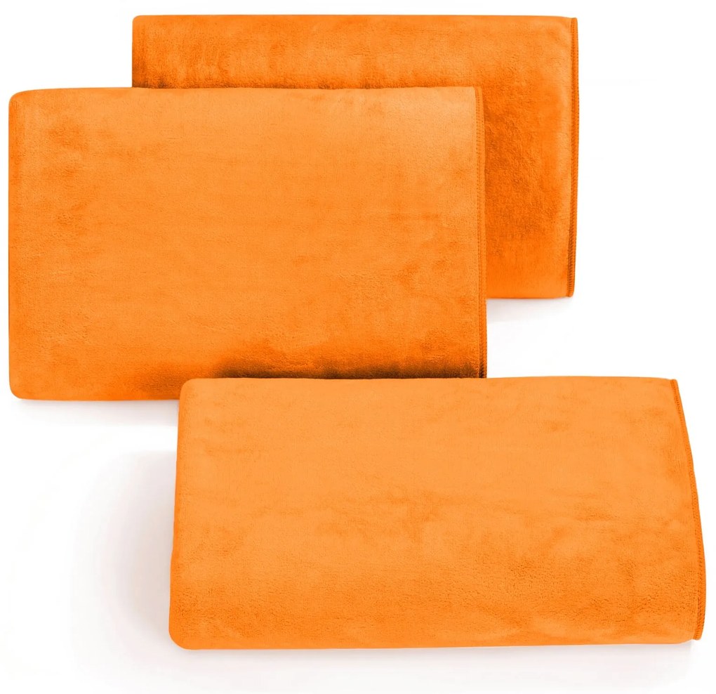 RYCHLESCHNOUCÍ RUČNÍK Z MIKROVLÁKNA AMY3 80X150 CM ORANŽOVÁ