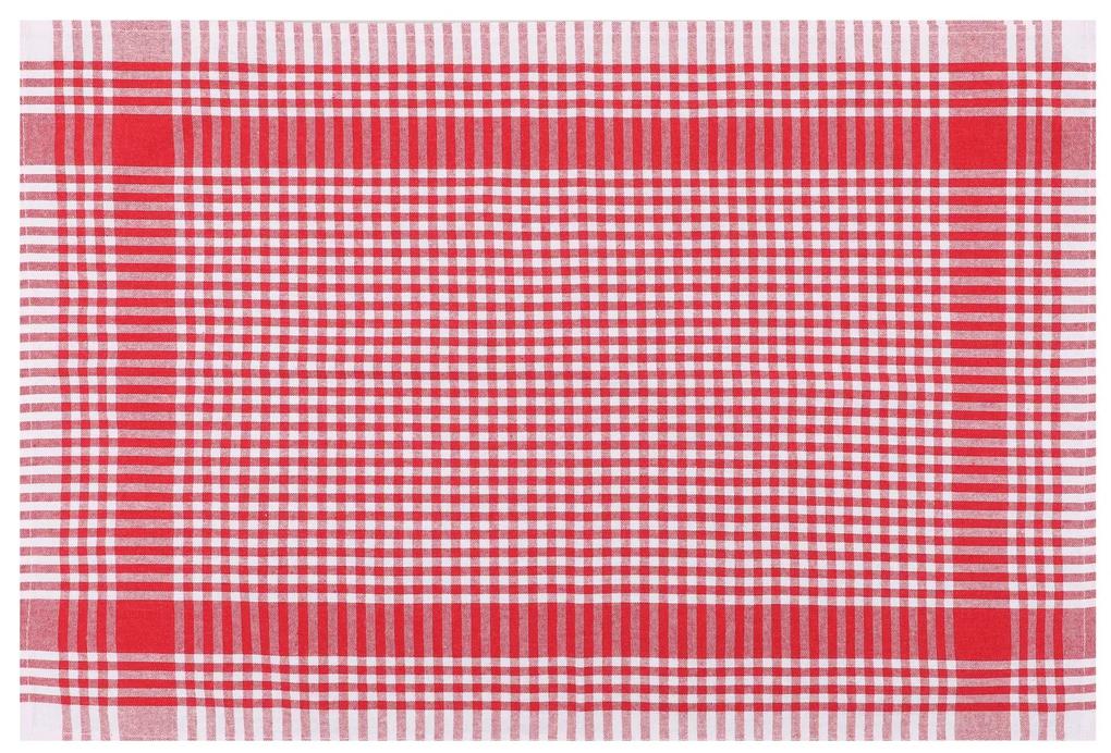 Hermia Sada kuchyňských utěrek 45 x 65 cm (10 kusů) Pötikareli - Red, Červená, Bílá