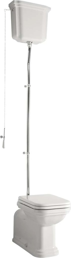 Sapho Kerasan Waldorf - WC kombi, vario odpad, bílá/chrom WCSET19-WALDORF