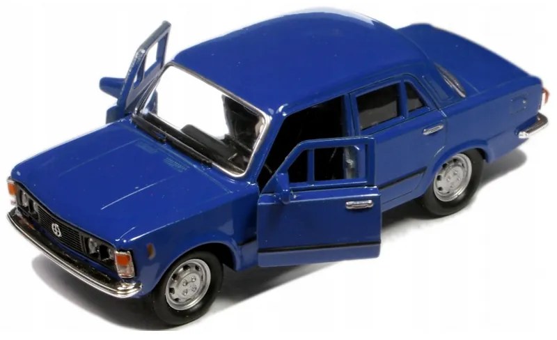 008843 Kovový model auta - Nex 1:34 - Fiat 125P Modrá