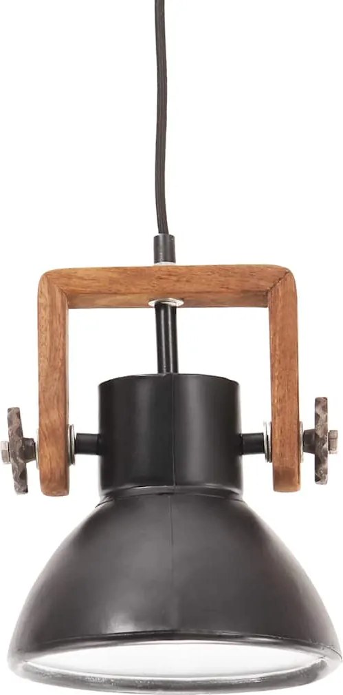 Industriální závěsné svítidlo 25 W černé kulaté 19 cm E27 320537