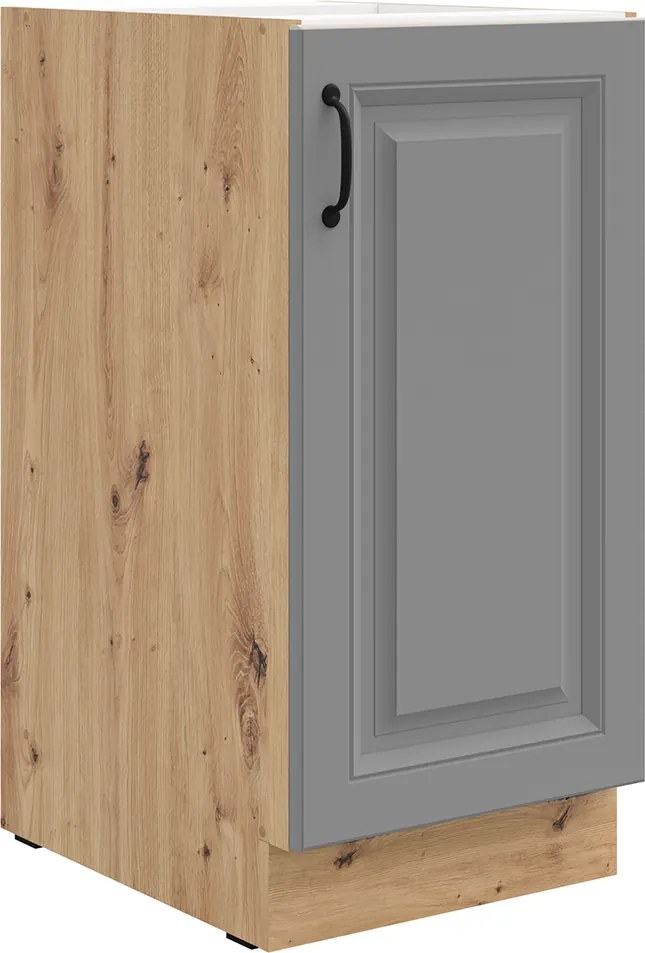 Kuchyňská linka STILO ad | 120 + 230 cm | PREMIUM BOX zásuvky | UNI dvířka | artisan/šedá