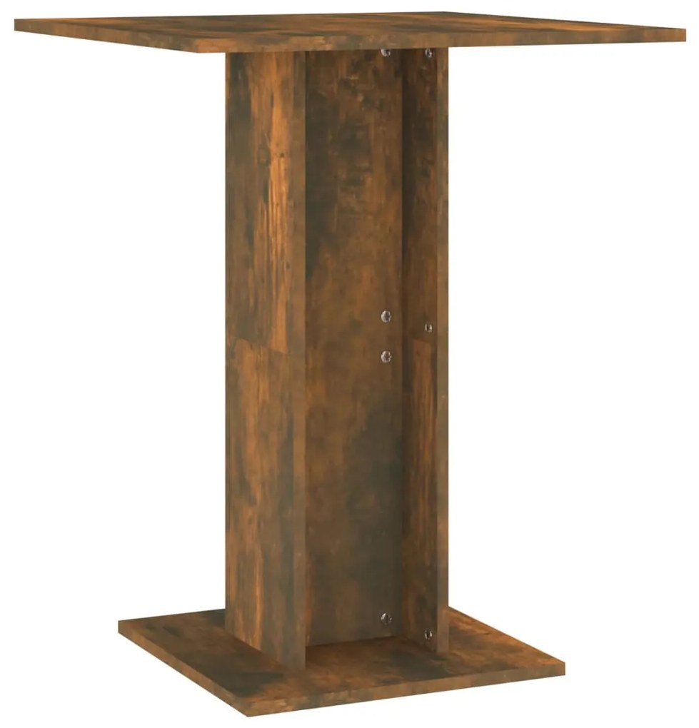 Bistro stolek kouřový dub 60 x 60 x 75 cm kompozitní dřevo - Default Title