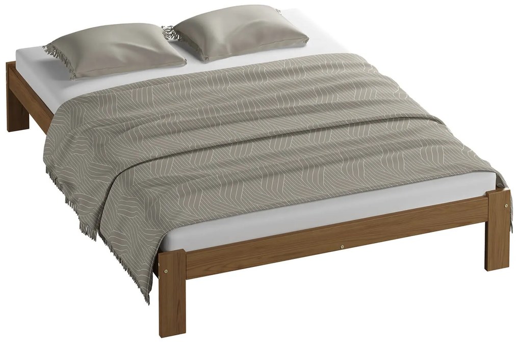 Postel s matrací VitBed 120x200 Anzu dub s roštem