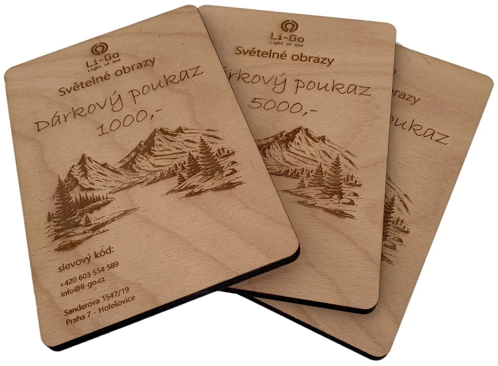 Dárkový poukaz/Voucher hodnota: 6000