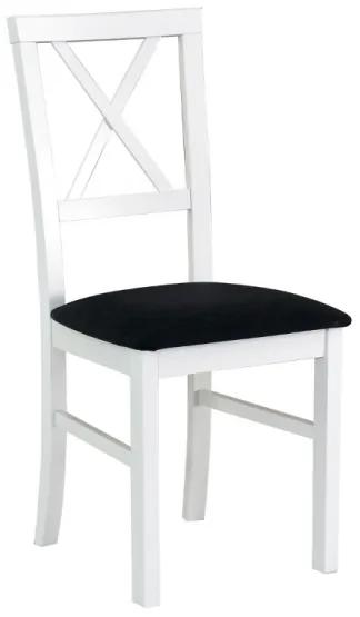 Drewmix jídelní židle MILANO 4 dřevo: bílá, potahový materiál: látka
