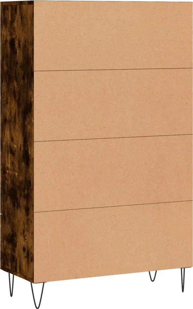 vidaXL Skříň highboard 69,5 x 31 x 115 cm kompozitní dřevo [828233] Barva: Černá
