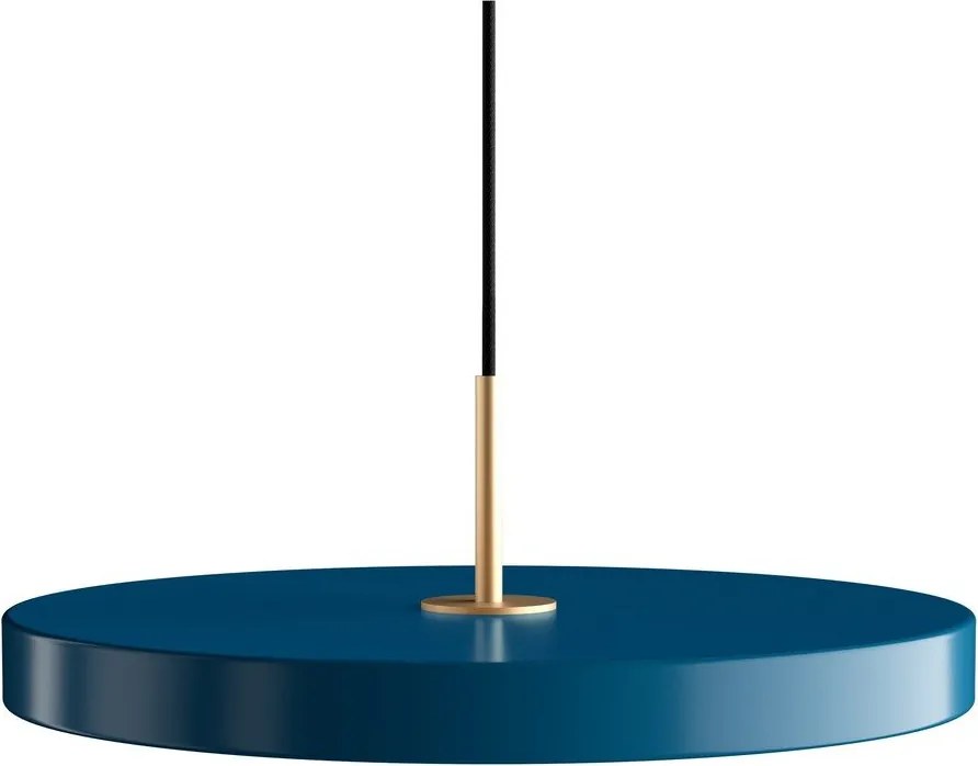 Petrolejově modré závěsné svítidlo UMAGE Asteria, ⌀ 43 cm
