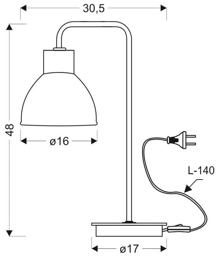 Stolní lampa VARIO Candellux