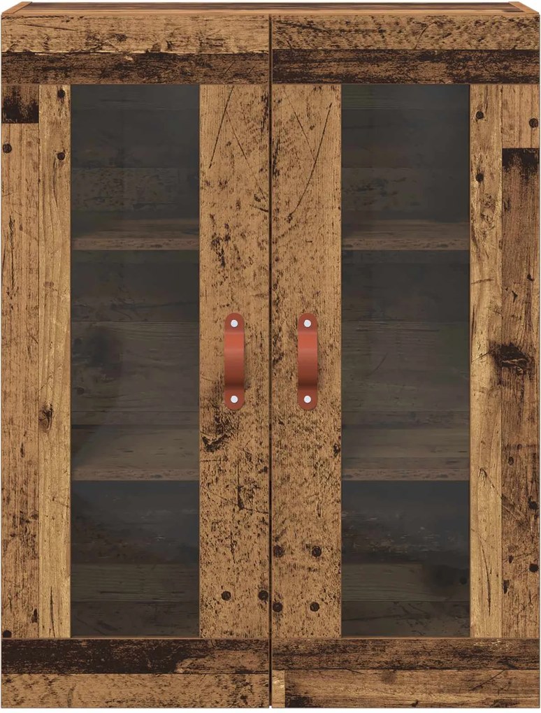 Nástěnné skříně 2 ks Staré dřevo 69,5 x 34 x 90 cm 3334299