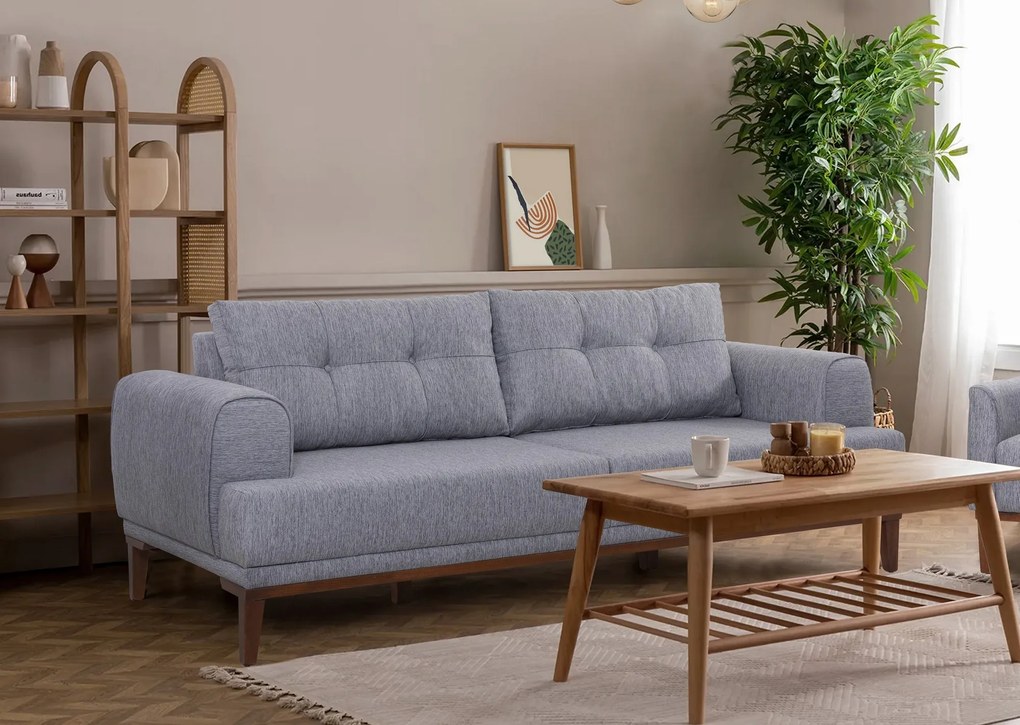 Hanah Home Třímístná pohovka BALERA šedá 223 cm