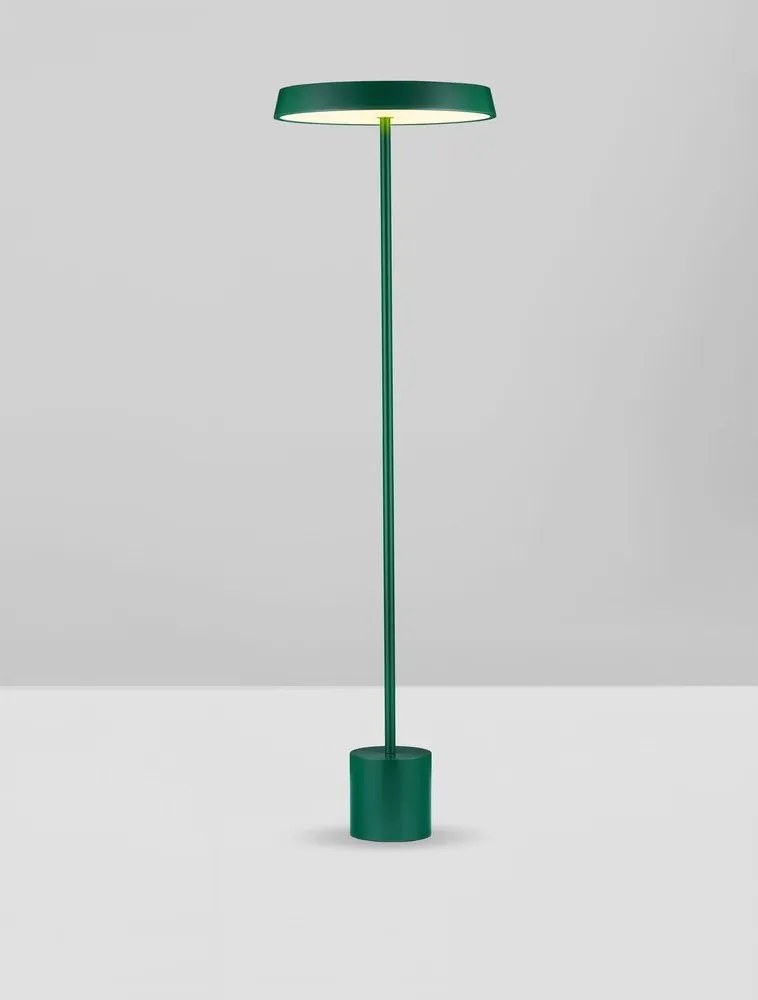 Zelená kovová LED stojací lampa (výška 136 cm) Vetro – Nova Luce