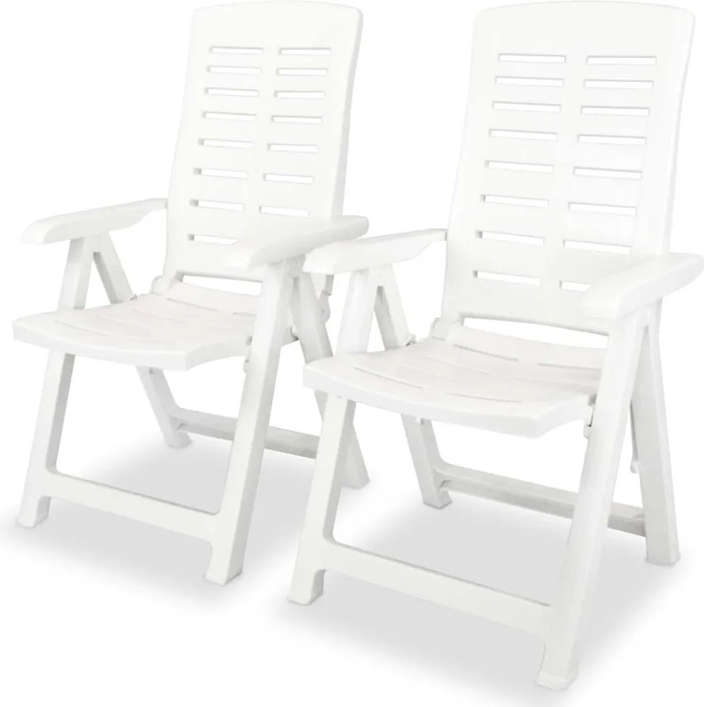 3dílný bistro set plastový bílý 275073