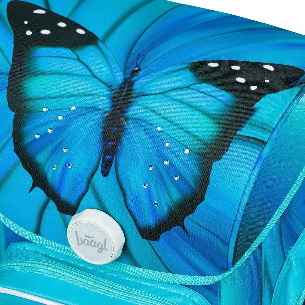 BAAGL Ergo - školní aktovka Butterfly
