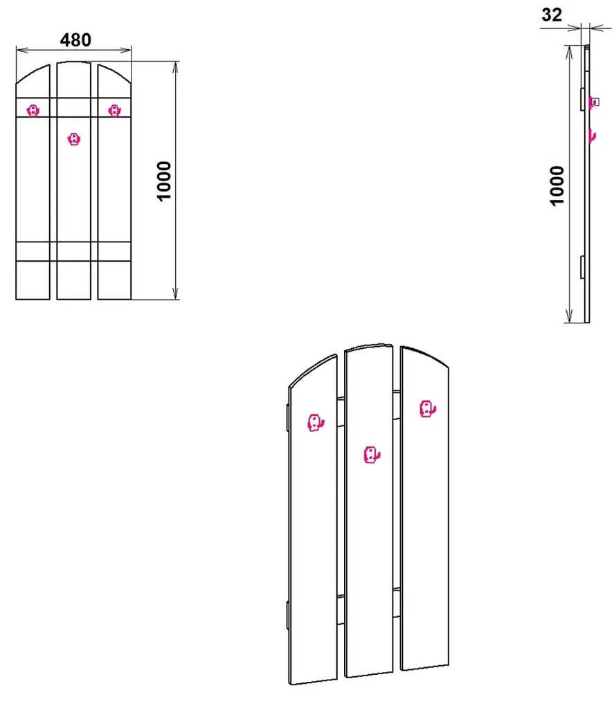 Vomaks Předsíňová stěna V-1 Barva: wenge