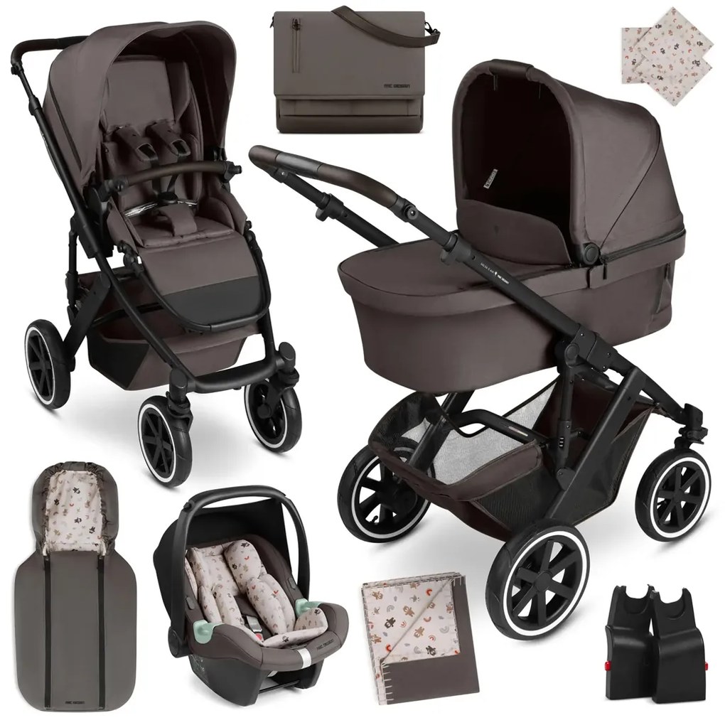 ABC DESIGN Kočárek kombinovaný Salsa 5 Air - Starter Set teddy