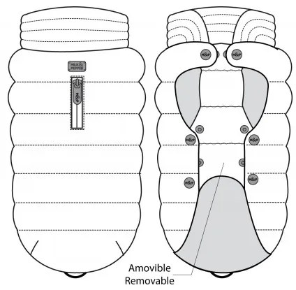 MILK&PEPPER Kabát pro psy Lucy Or Rose Velikost: 50