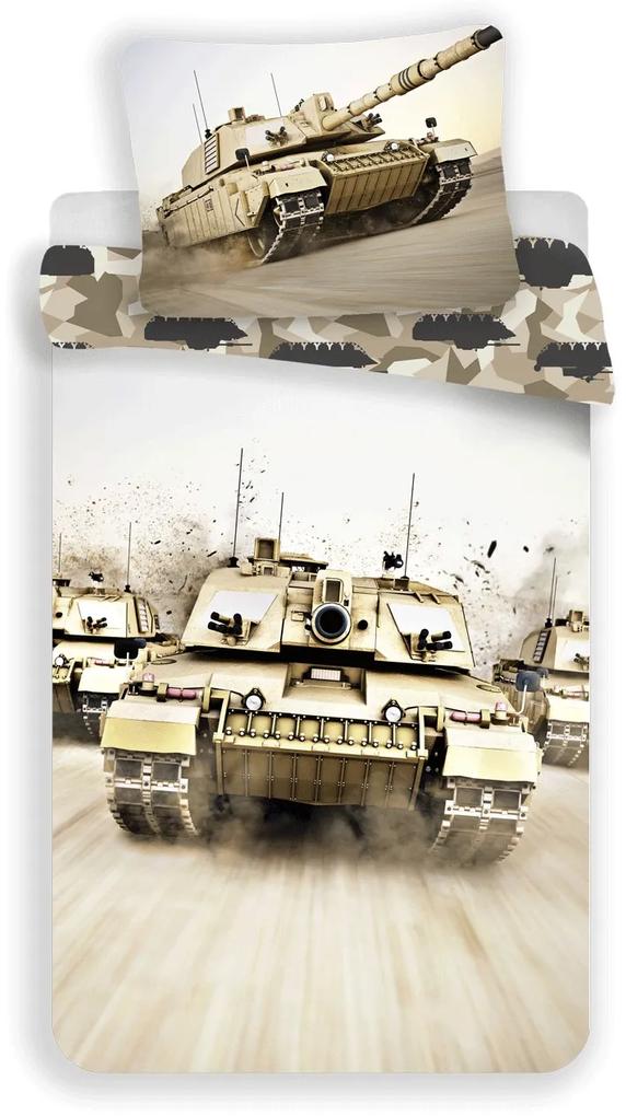 Jerry Fabrics Povlečení fototisk Tank 140x200, 70x90 cm