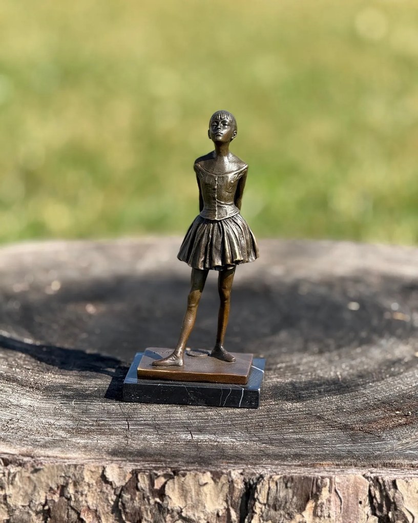 Bronzová socha malá soška - Tanečnice baletka Degas